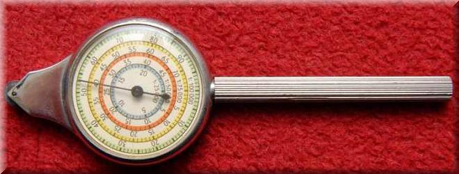 Alter Kartenmesser, Kurvenmesser, Landkartenmesser www.eichwaelder.de