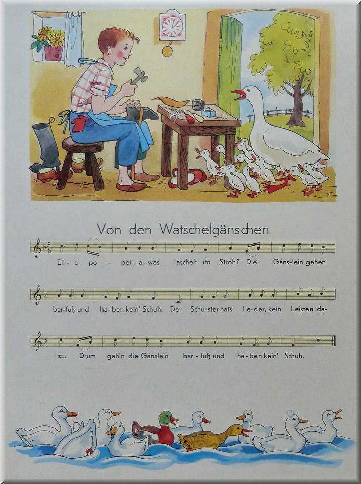 Ri-ra-rutsch - Kinderlieder-Bilderbuch 1964 - www.eichwaelder.de